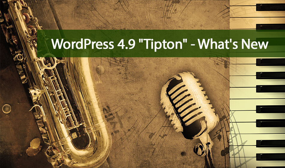 WordPress 4.9 "Tipton" - What's New - Website Creation Workshop