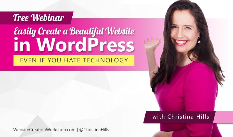 WordPress Training: "Easily Create a Beautiful Website in WordPress ...